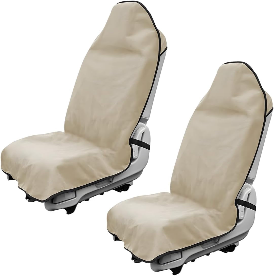 2PCS Car Towel Seat Cover, Waterproof Sweating Non-Slip Premium Soft ...