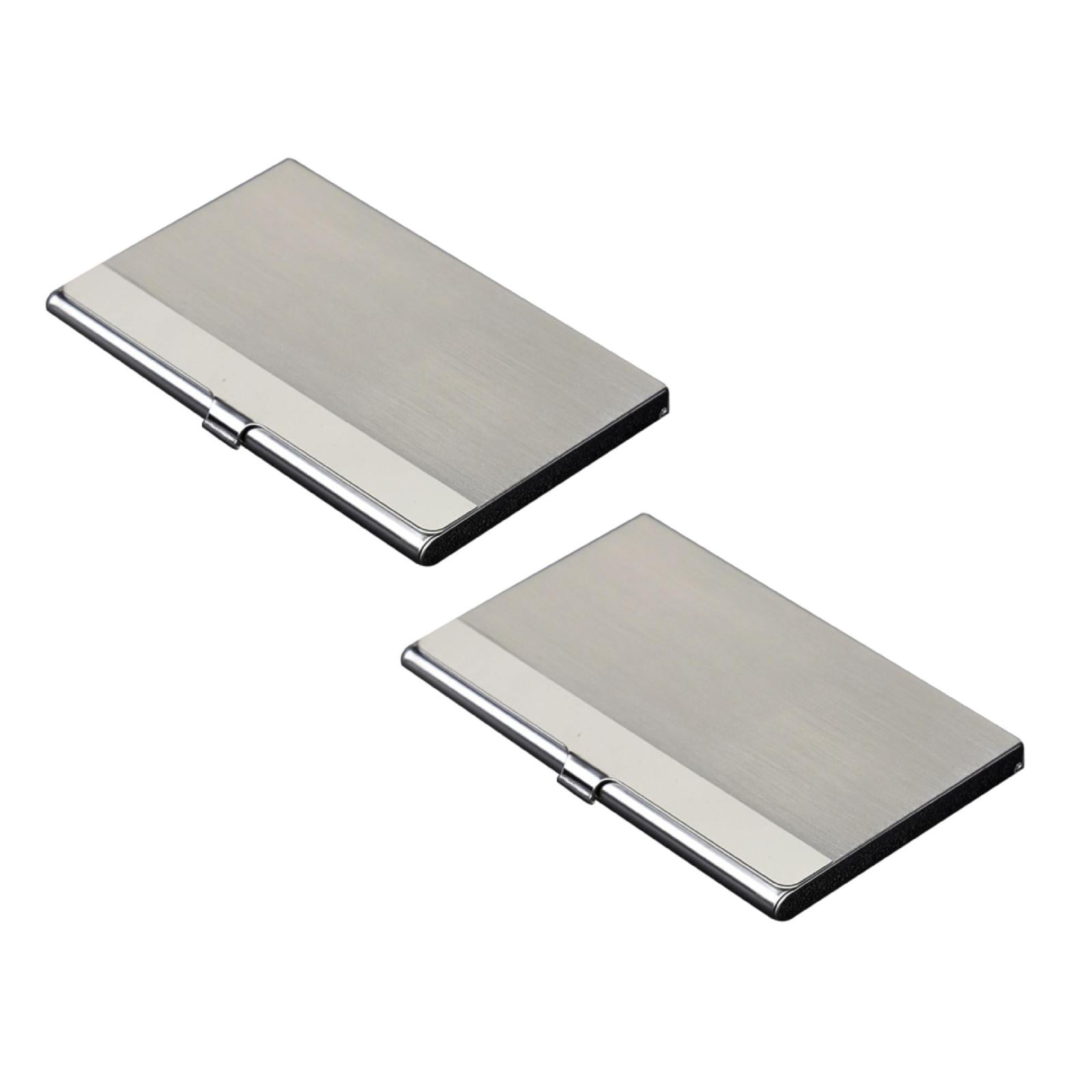 2PCS Card Clip Holder Gift Metal Business Card Holder For Men & Women ...