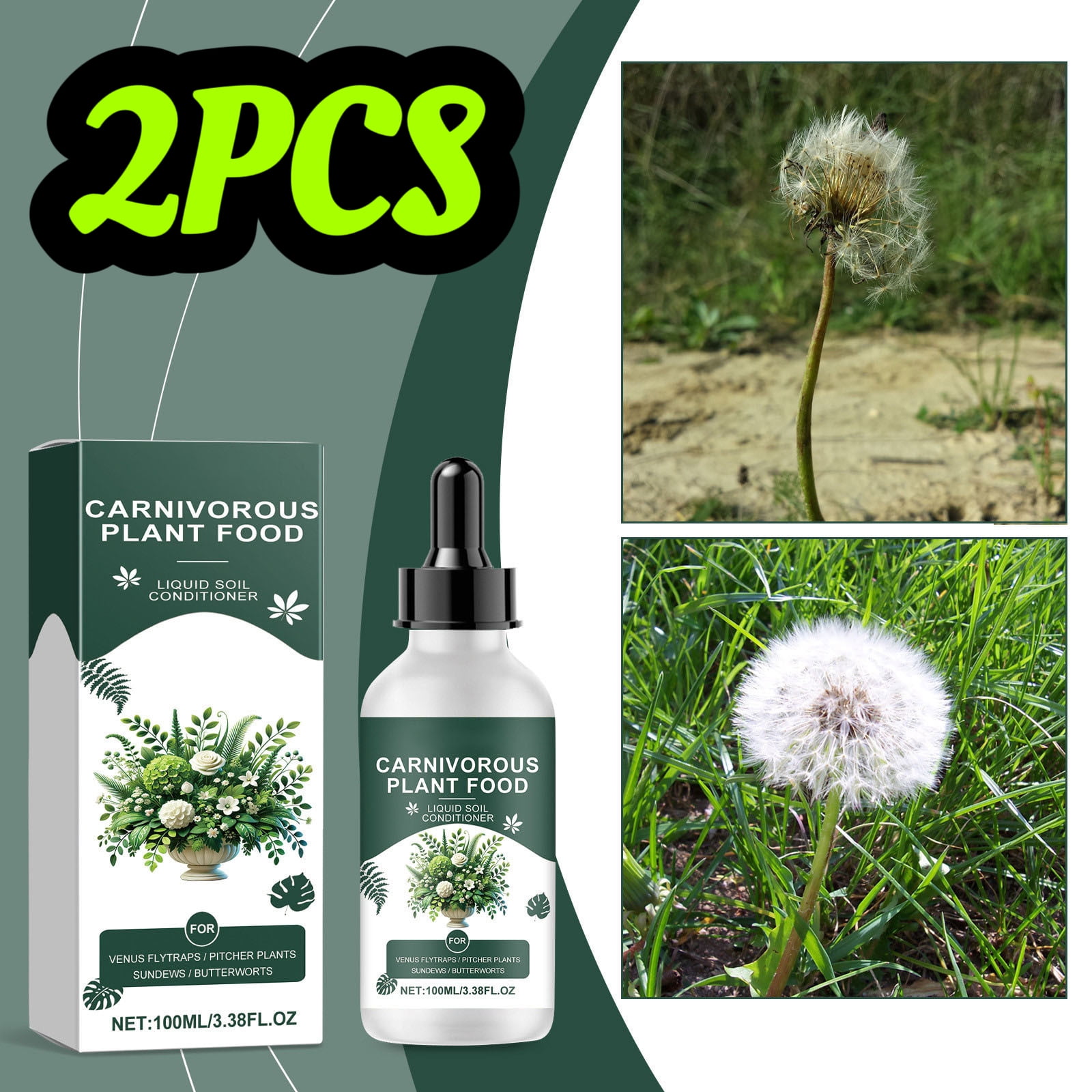2PCS Carnivorous Plant Food & Venus Fly Trap Food - Feeds up to 500 ...
