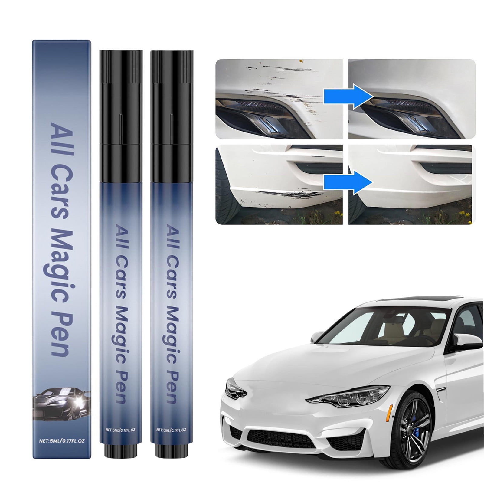 2PCS All Cars Magic Pen for Car Scratches, 2025 New Quick Car Paint ...