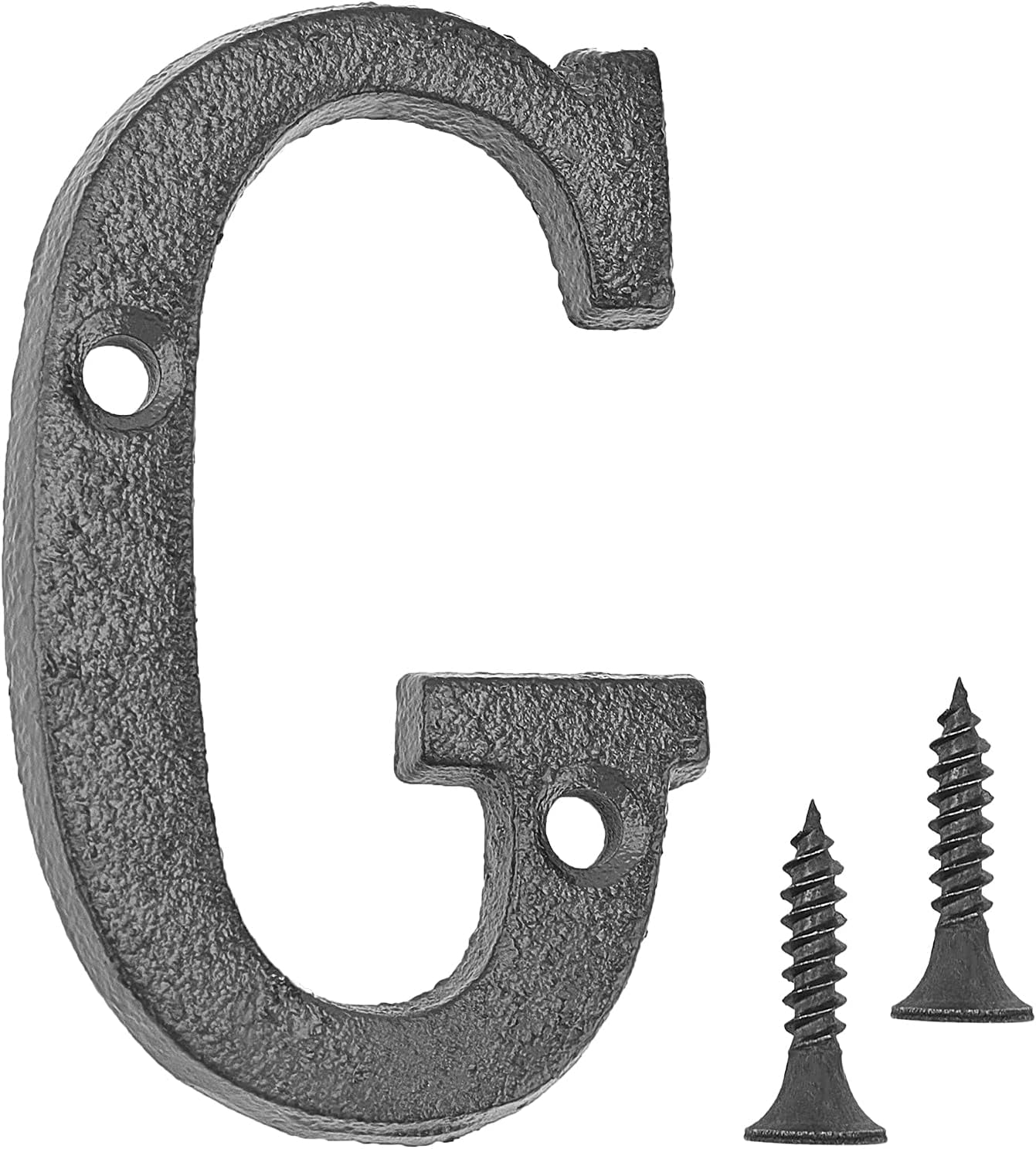 2PCS Cast Iron Door Letter 2.95 Inch Rustic Metal Home Address Letters ...