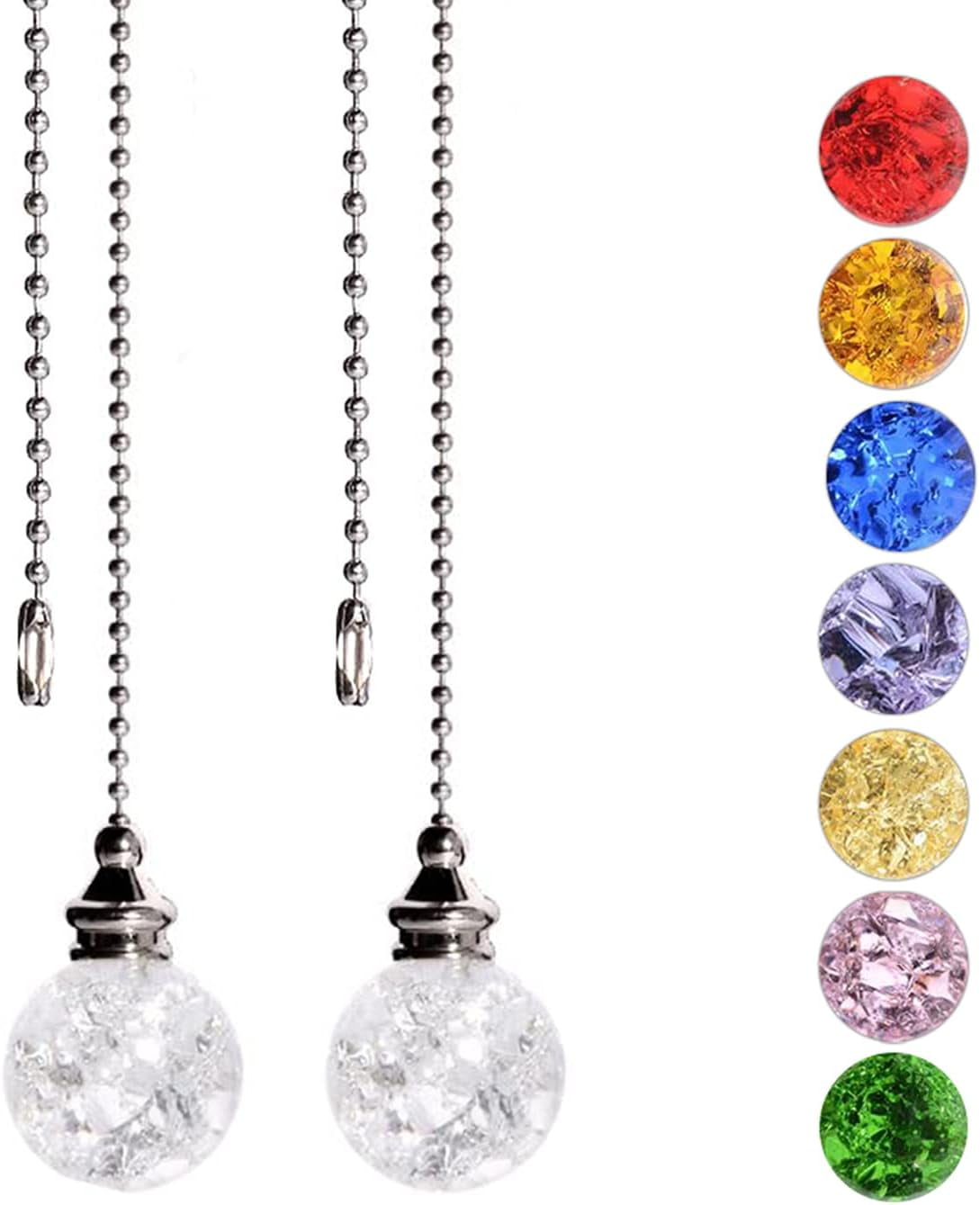2PCS Ceiling Fan Pull Chain, Ceiling Fan Pull Chain Extender, Pull ...