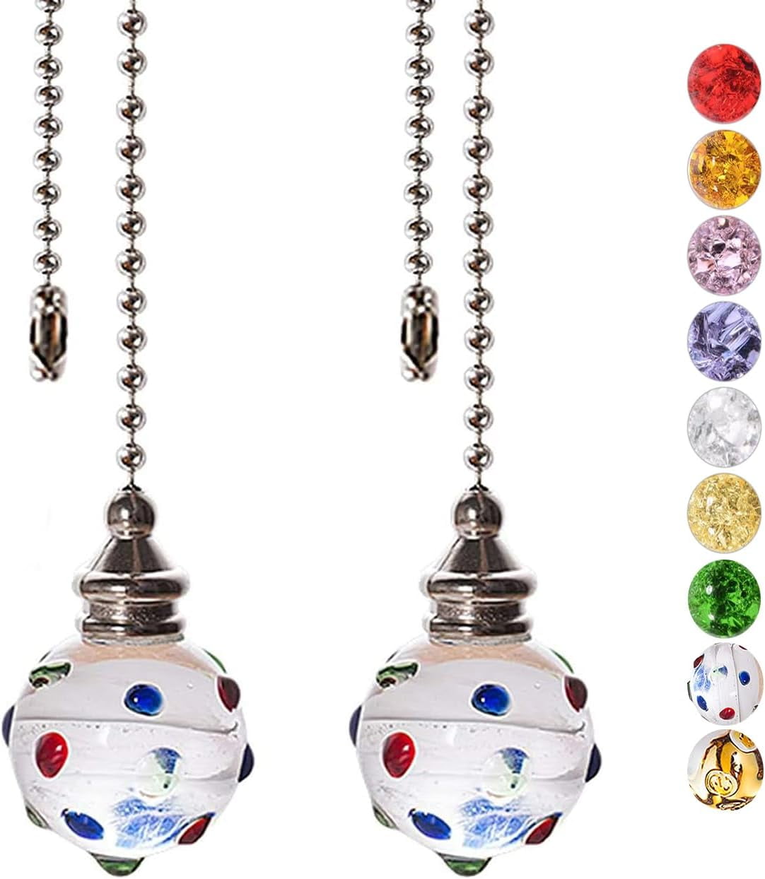 2PCS Ceiling Fan Pull Chain, Ceiling Fan Pull Chain Extender, Pull ...