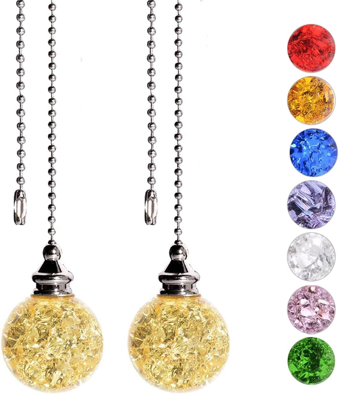 2PCS Ceiling Fan Pull Chain, Ceiling Fan Pull Chain Extender, Pull ...