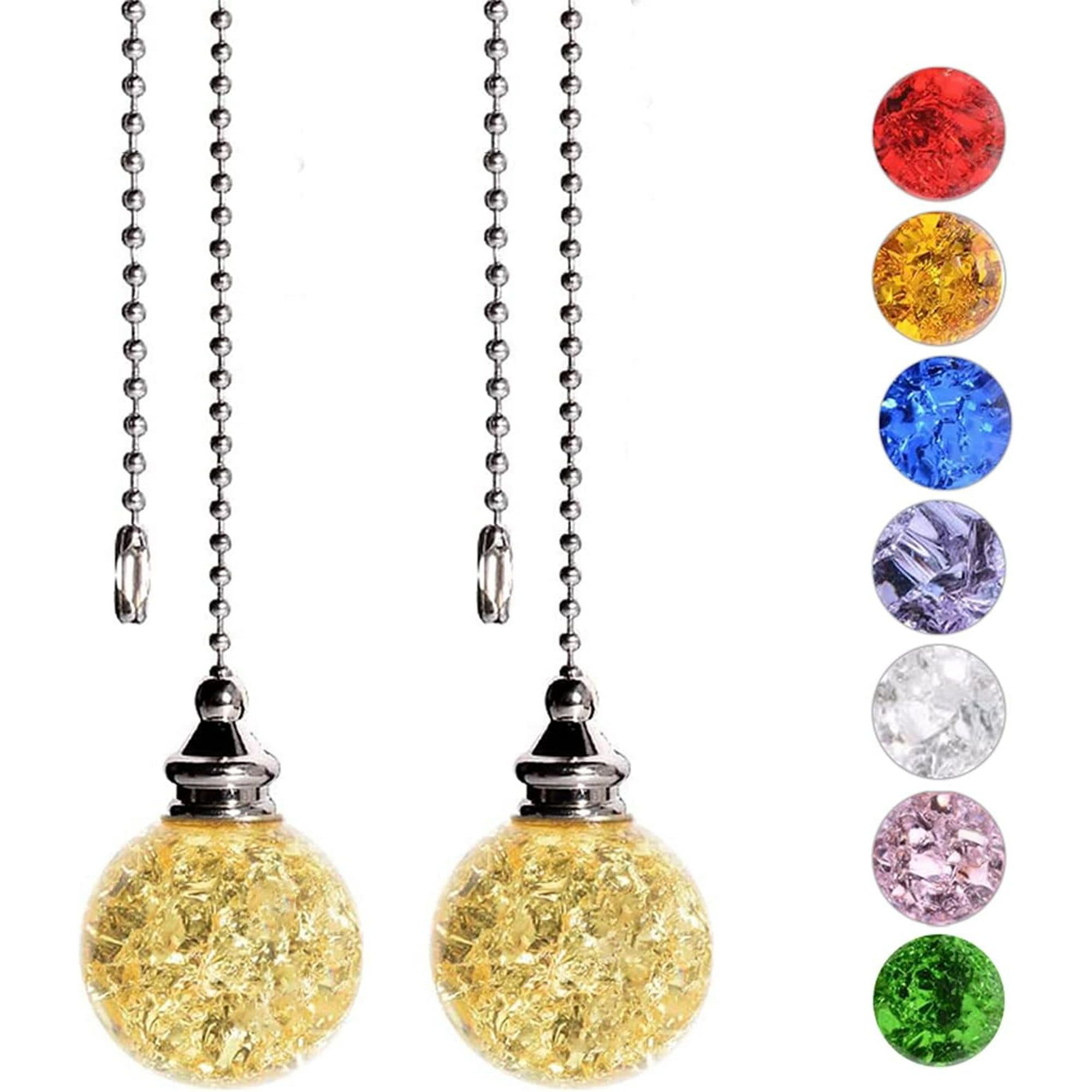 2PCS Ceiling Fan Pull Chain, Fan Pull Chain Extension, Pull Chains for ...