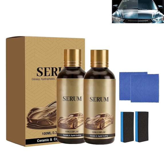 2PCS Ceramic Car Coating Kit - Crystal Serum, Ceramic Car Coating Kit ...