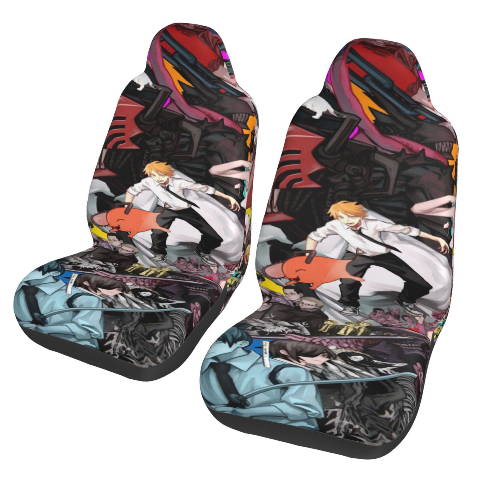2PCS Chai-Nsa,w Anime Men Car Seat Covers Auto Accessories Protectors ...