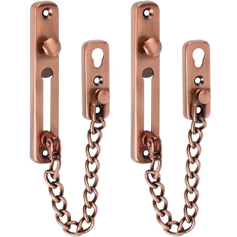 2PCS Chain Locks for Inside Door, Stainless Steel Security Chain Guard ...