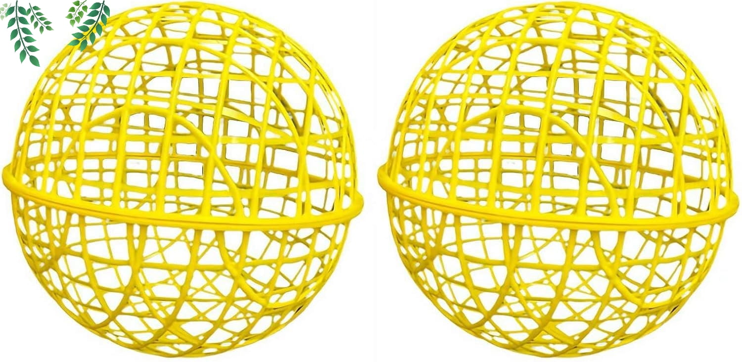 2PCS Chicken Balls Cage for Outside, Outdoor Rollable Round Chicken ...