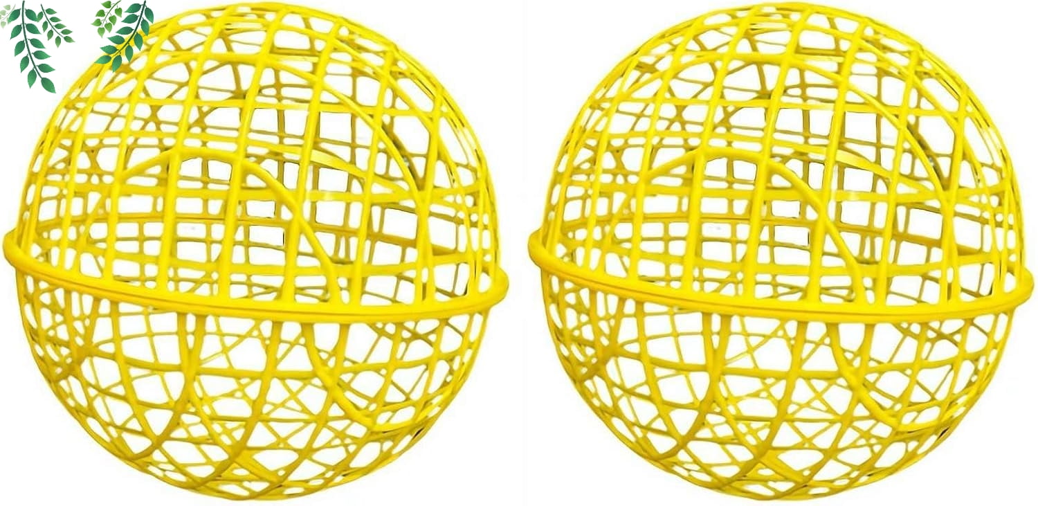 2PCS Chicken Balls Cage for Outside, Outdoor Rollable Round Chicken ...