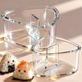 2PCS Clear Large Onigiri &Triangle Rice Ball Mold for Sushi – Non-Stick ...