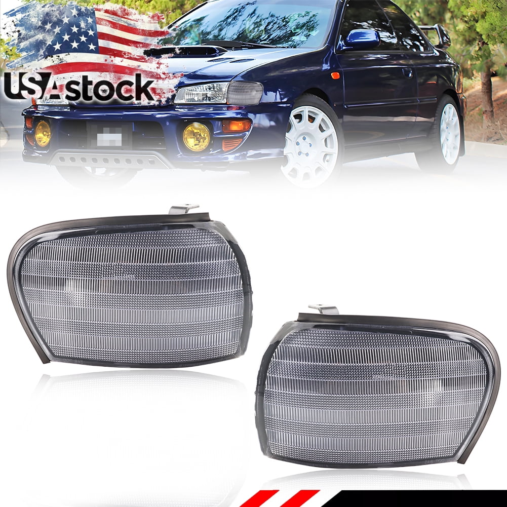 2PCS Clear Lens Front Bumper Turn Signal Light Side Marker Light Turn ...