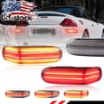 2PCS Clear Lens Rear Bumper Side Marker Light Turn Signal Light Turn ...