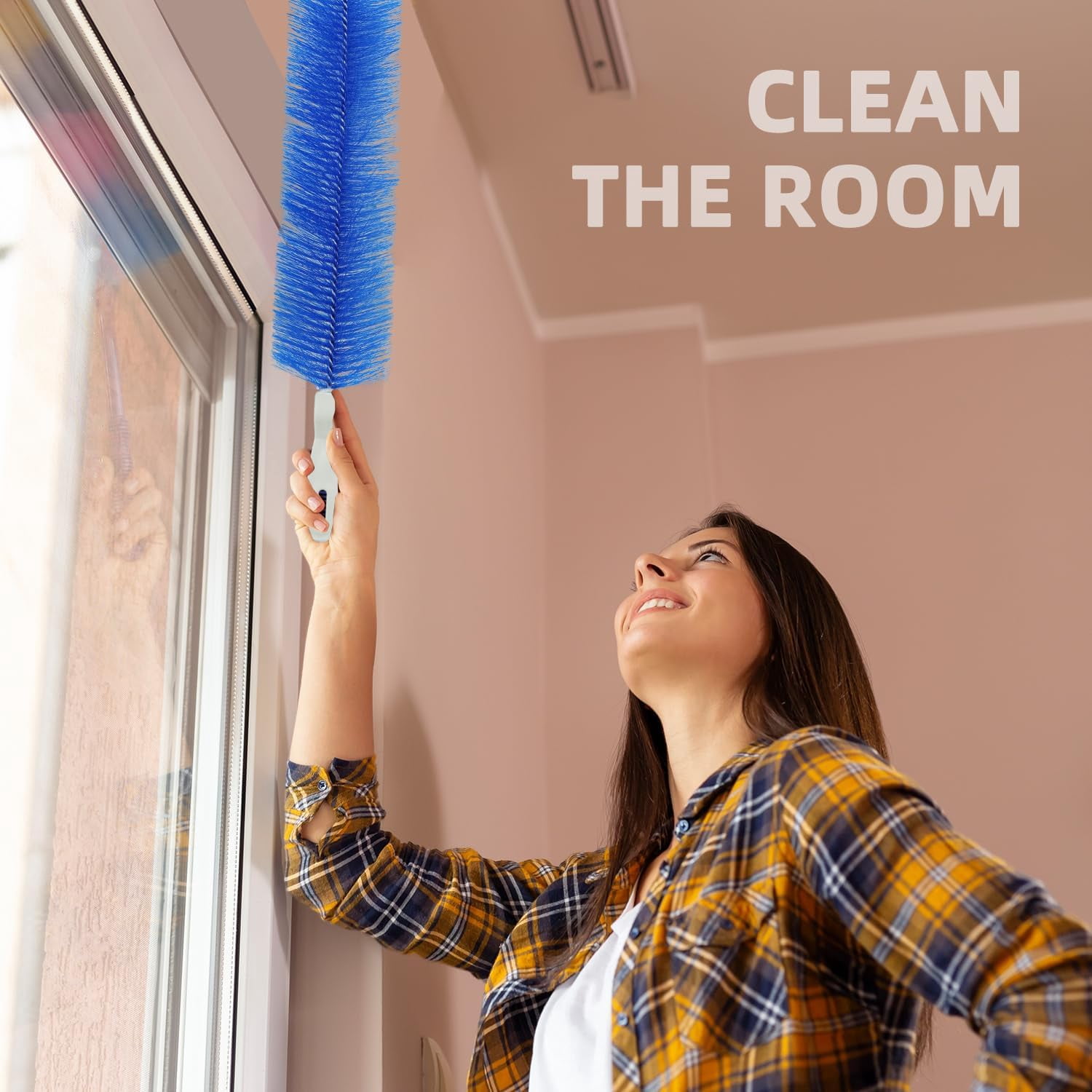 2PCS Cobweb Duster, Ceiling Fan Cleane, Reusable Removes Dirt from Fans ...