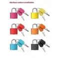 2PCS Colorful Plastic Shell Zinc Alloy Padlock With Keys Mini Colored ...