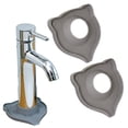 2PCS Compact Silicone Kitchen Sink Faucet Splash Proof Mat, Tap Water ...