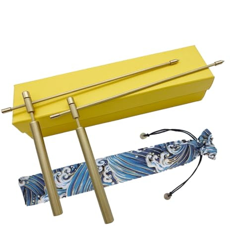 2PCS Copper Dowsing Rod, Divining Rods Upgraded Flexible Rotation Tool ...