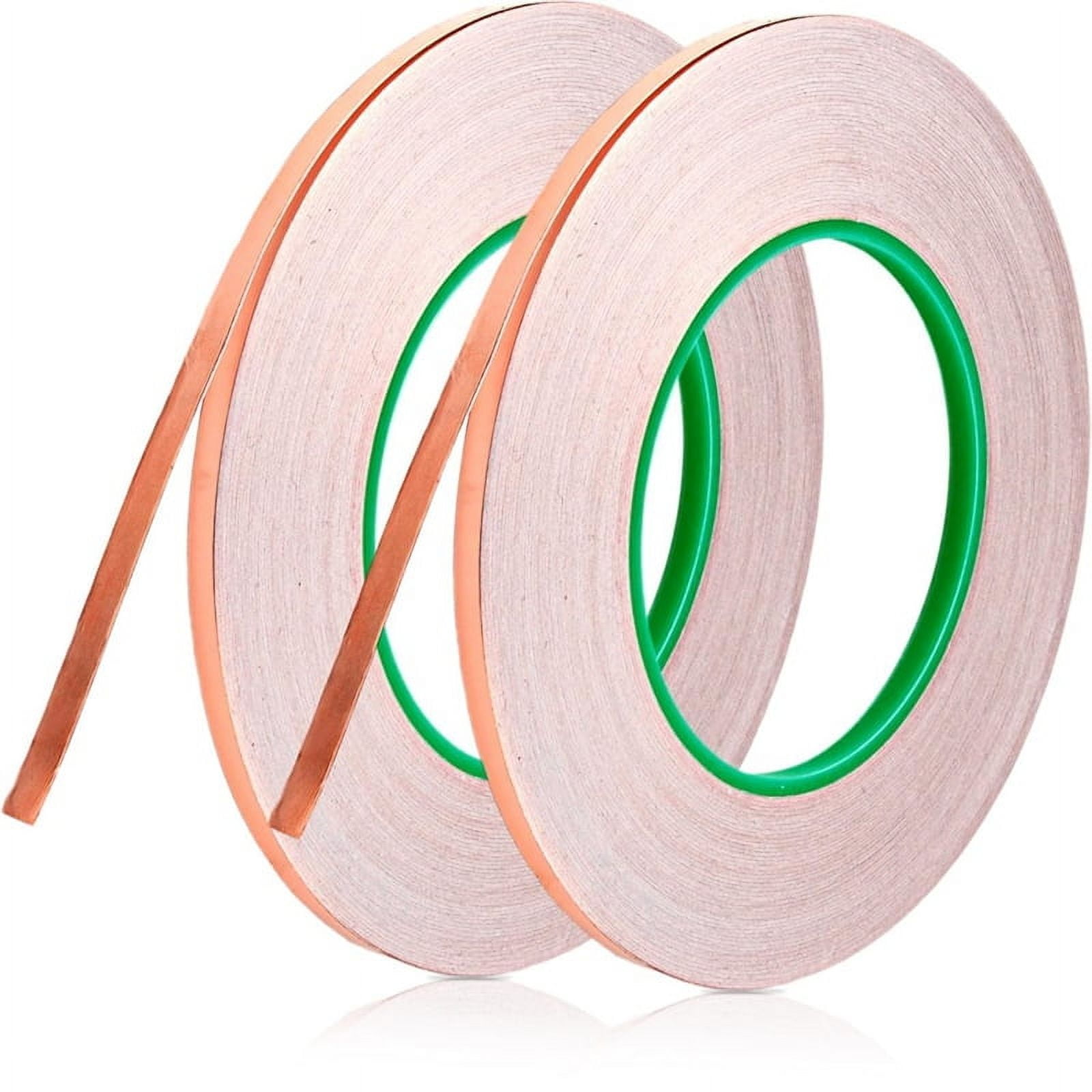 2PCS Copper Shielding Tape 1/4Inch X 164ft, Copper Foil Tape & Copper ...
