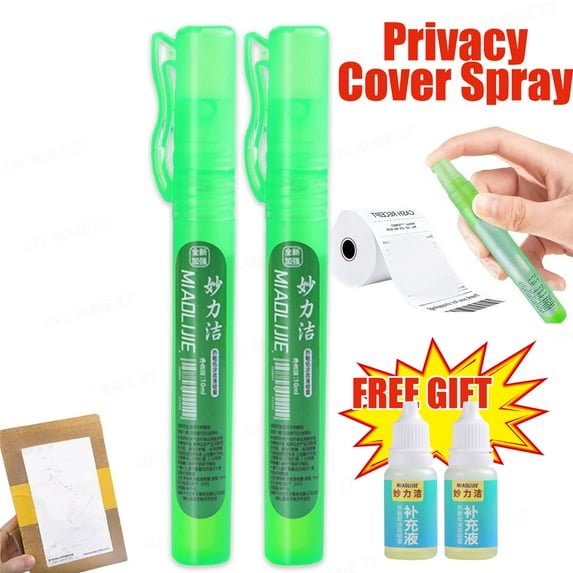 2PCS Correction Fluid for Thermal Paper Information Protection White ...