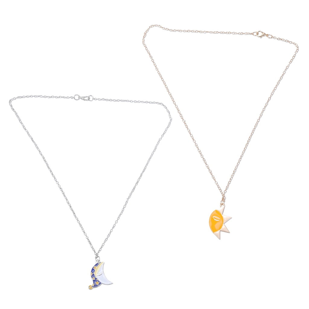 2PCS Couple Jewelry Sun and Necklaces Love Symbol Pendant Jewelry ...