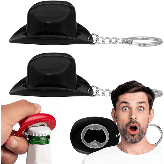 2PCS Cowboy Hat Bottle Opener, Rustic Western Cowboy Bottle Opener ...