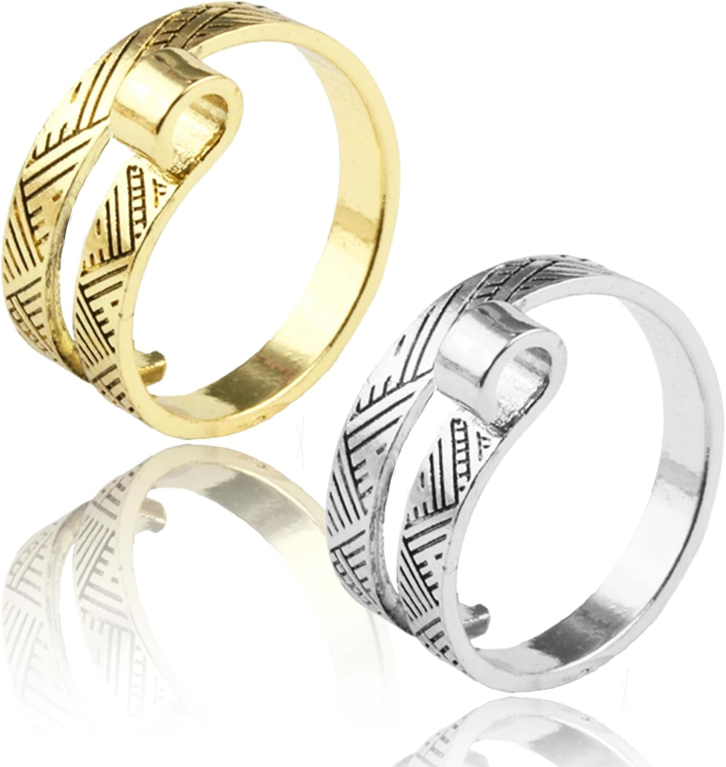 2PCS Crochet Rings for Fingers, Yarn Tension Ring for Crocheting ...