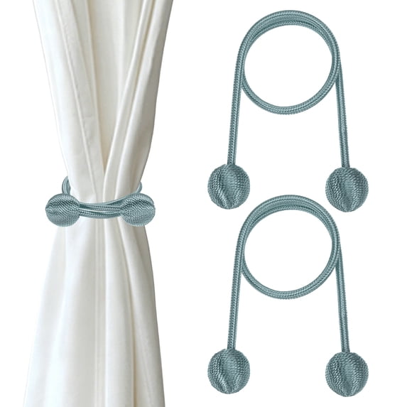 2PCS Curtain Tiebacks, Twist Weave Drapery Holdbacks Window Drape ...