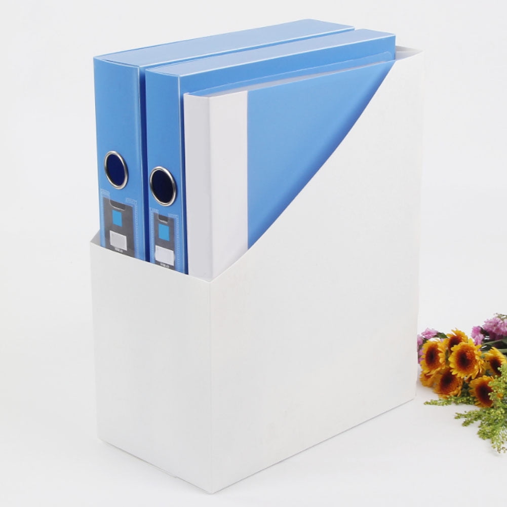2PCS DIY Desktop Paper Storage Box Book File Organizer Document Holder ...