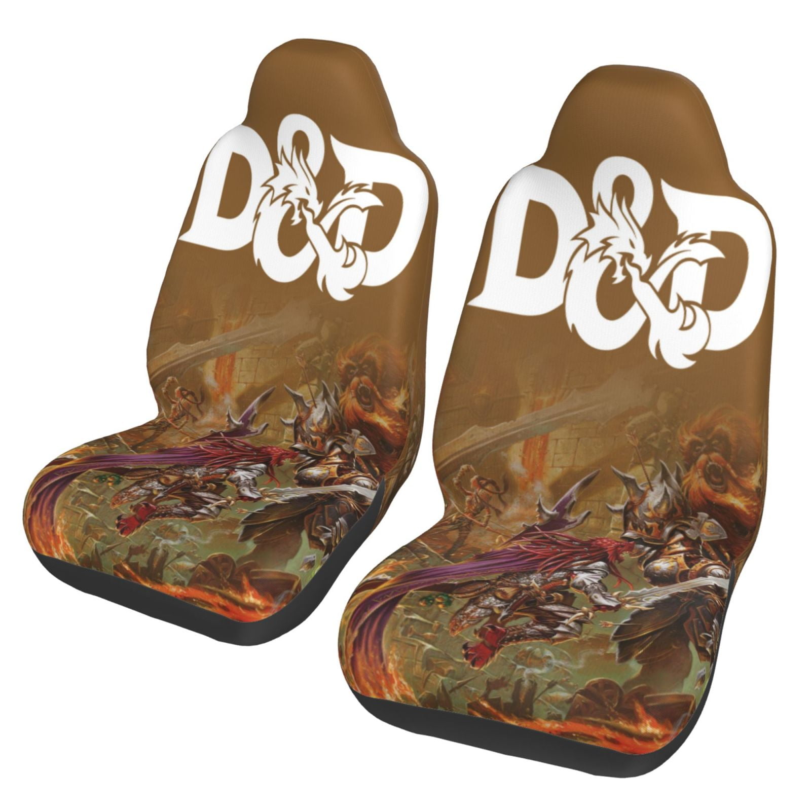 2PCS DND Dungeons And Dragons Seat Cover for Women Men Washable Soft ...