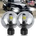 2PCS DOT 7" inch Round LED Headlights Hi&Lo Beam H4 9003 For Chevy C10 ...