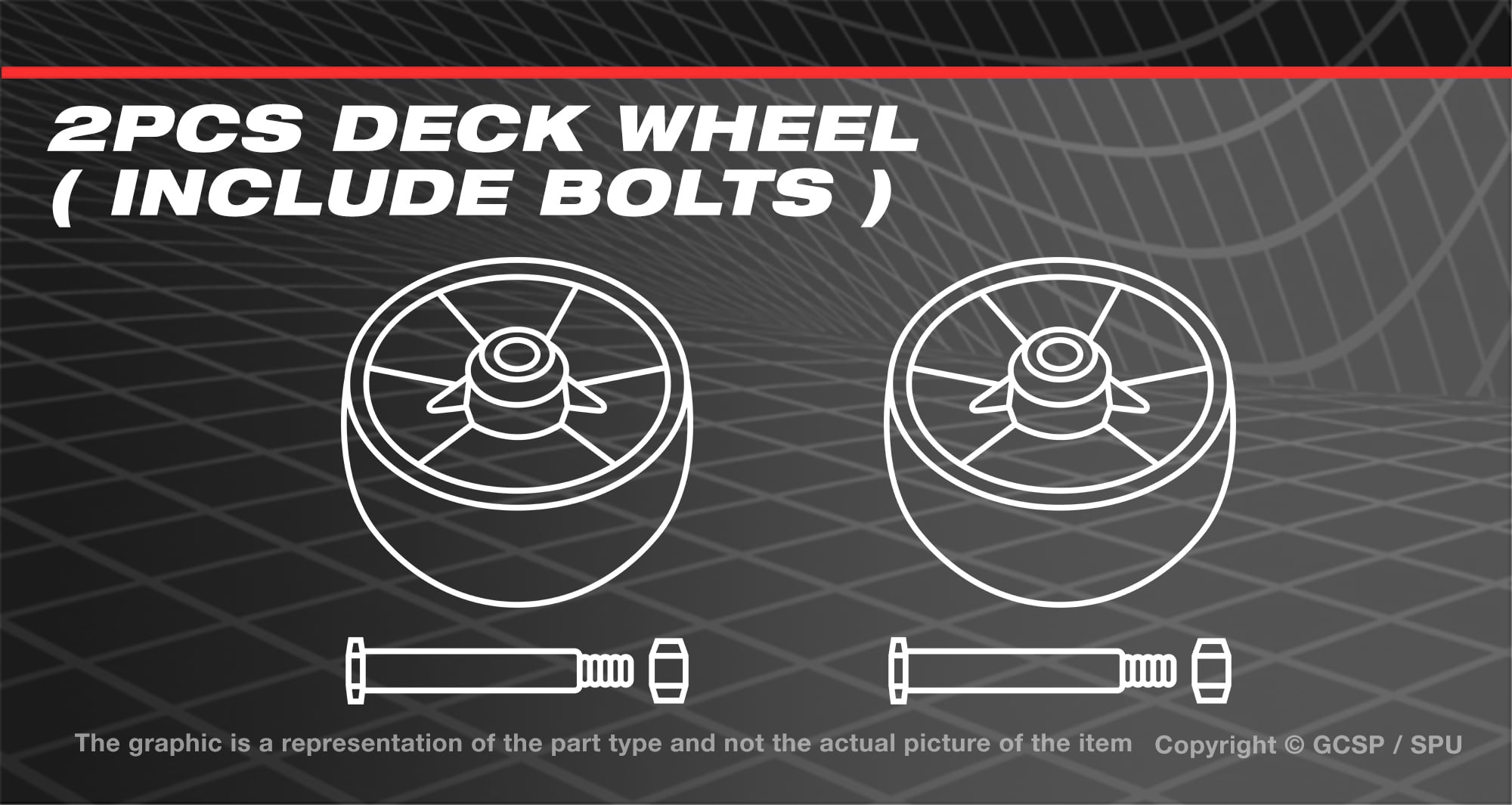 2PCS Deck Wheel For Craftsman T8400 Lawn Tractor 13B7A1ZW099 ...
