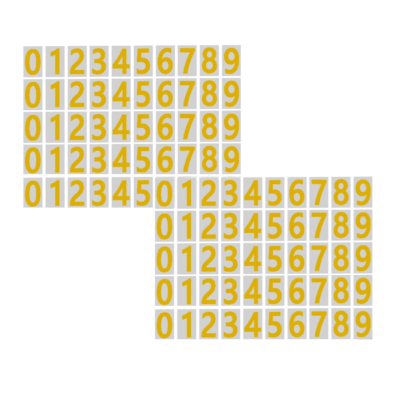 2PCS Decoration Car Sticker Outdoor Mailbox Numbers For Outside 5 Sets ...