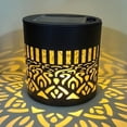 2PCS Decorative Solar Mandala Lights, Metal Solar Powered Outdoor Deck ...