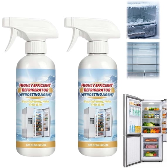 2PCS Defrosting Spray for Fridge Freezer, Refrigerator Defrost Spray ...