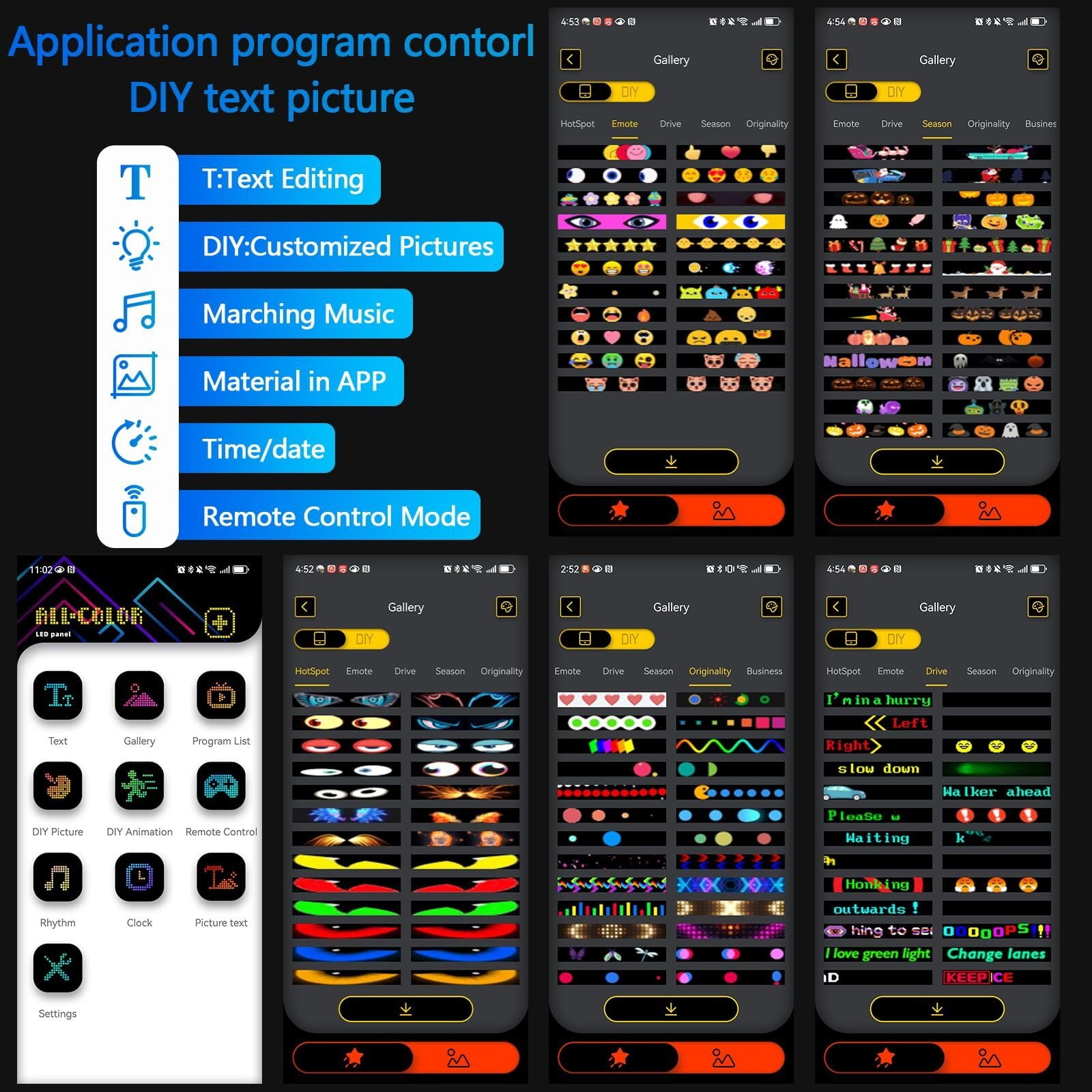 2PCS Devil Eyes Light for Cars,Large Programmable Flexible LED Screen ...