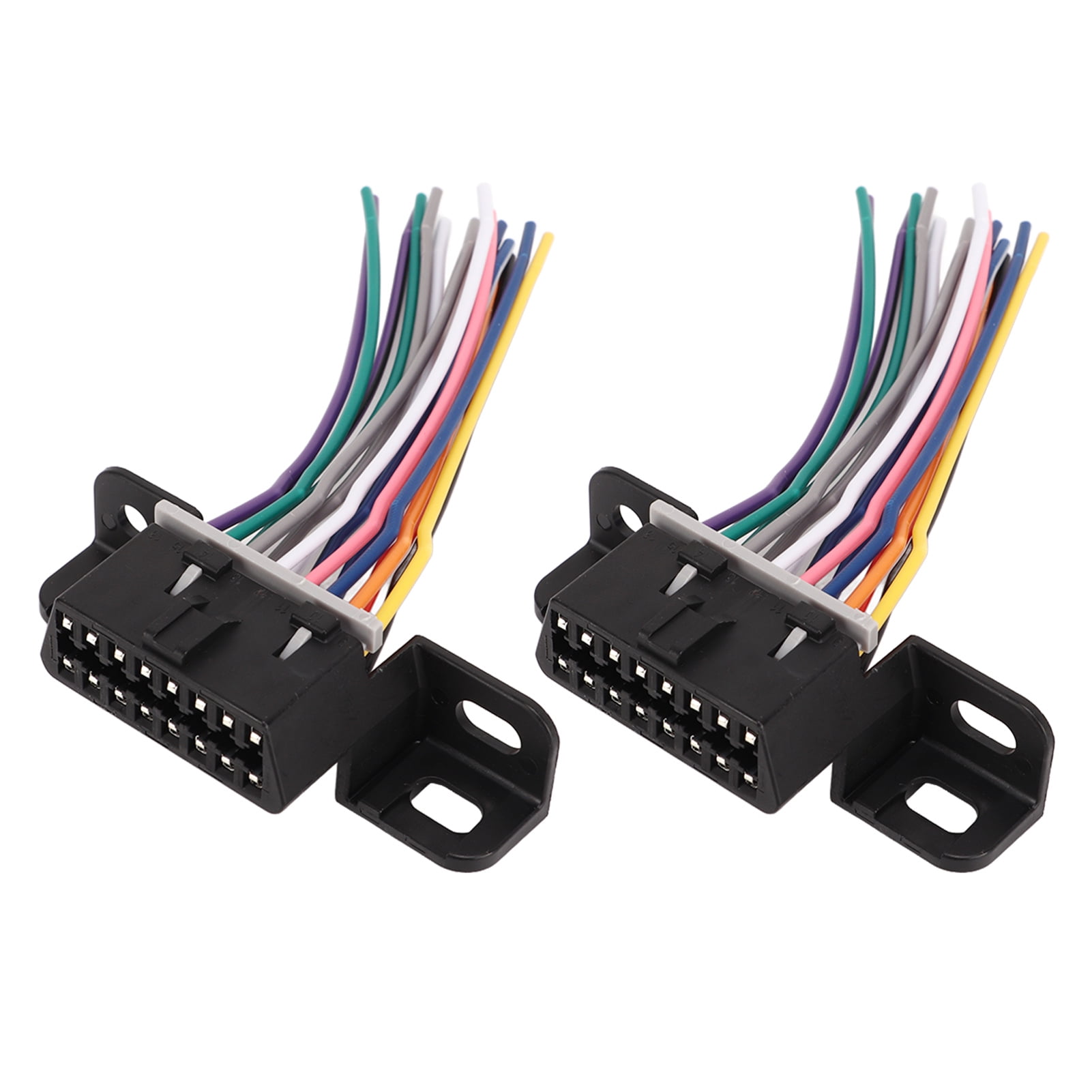 2PCS Diagnostic OBD2 16 PIN Female Connector Harness Car 16 PIN Female ...