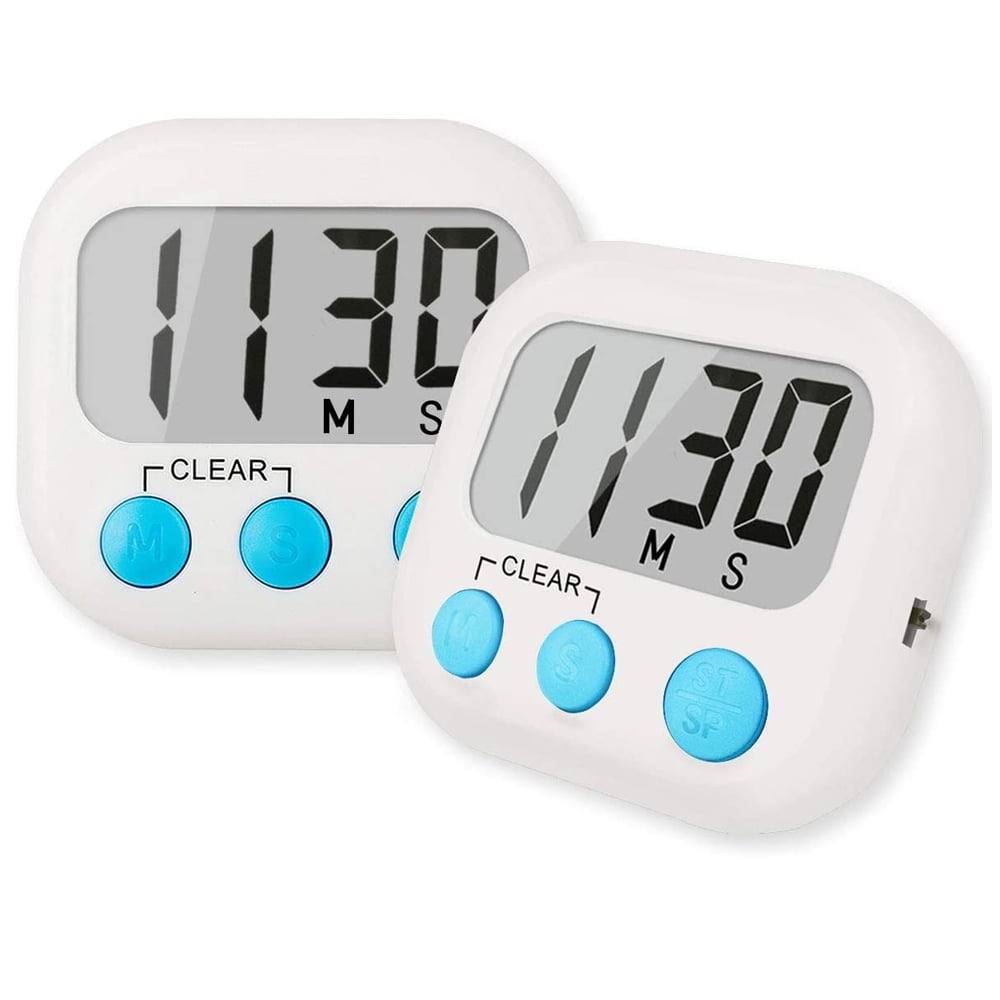 2PCS Digital Kitchen Timer Classroom Timers for Kids, Kitchen Timer for ...
