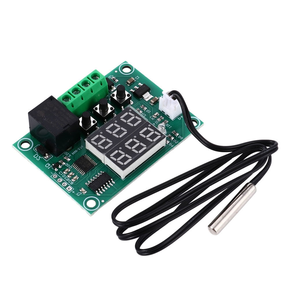 2PCS Digital Thermostat Module 12V Temp Control Board with Sensor ...