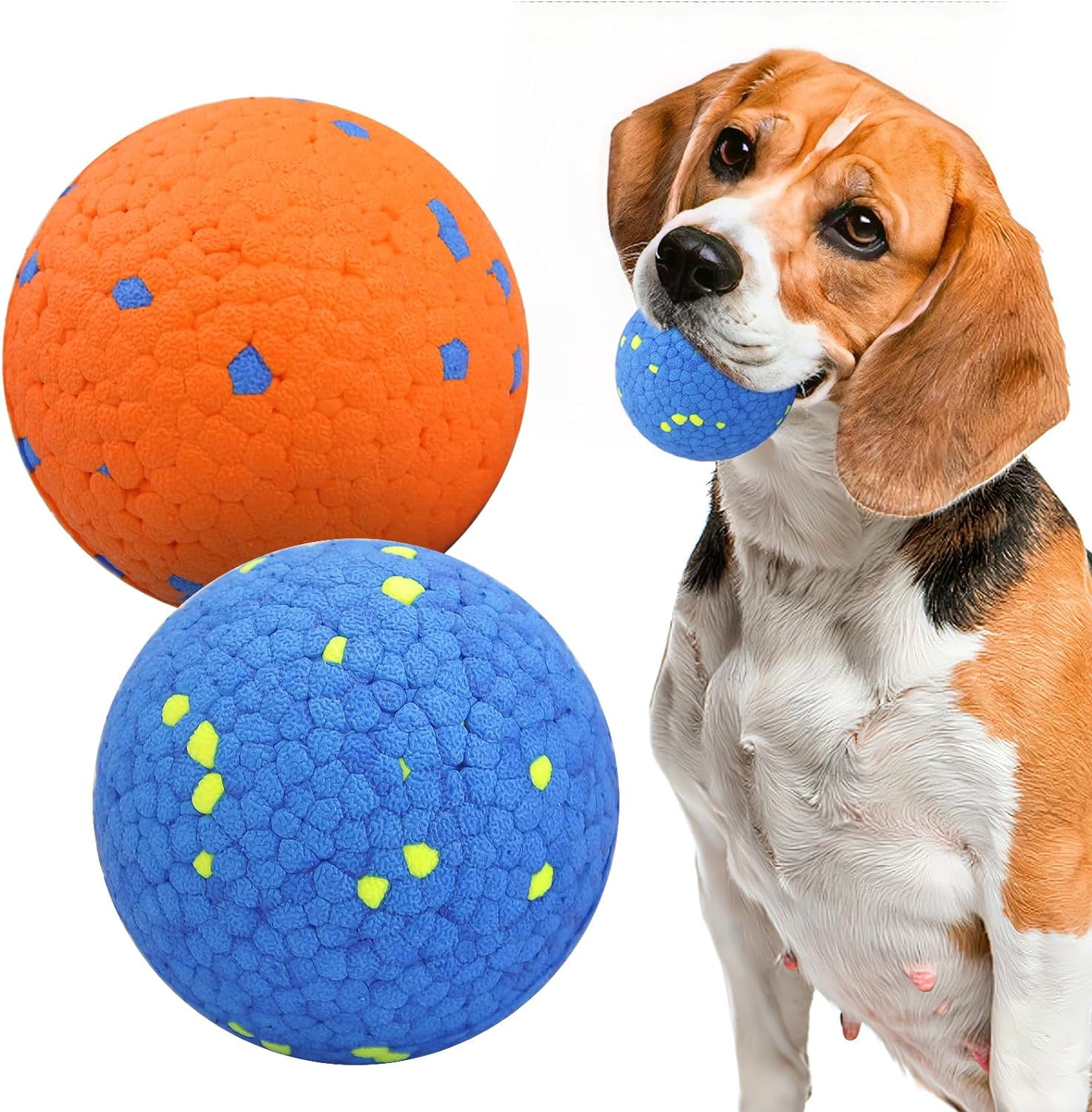2PCS Dog Balls, Durable Dog Chew Balls for Agressive Chewers ...