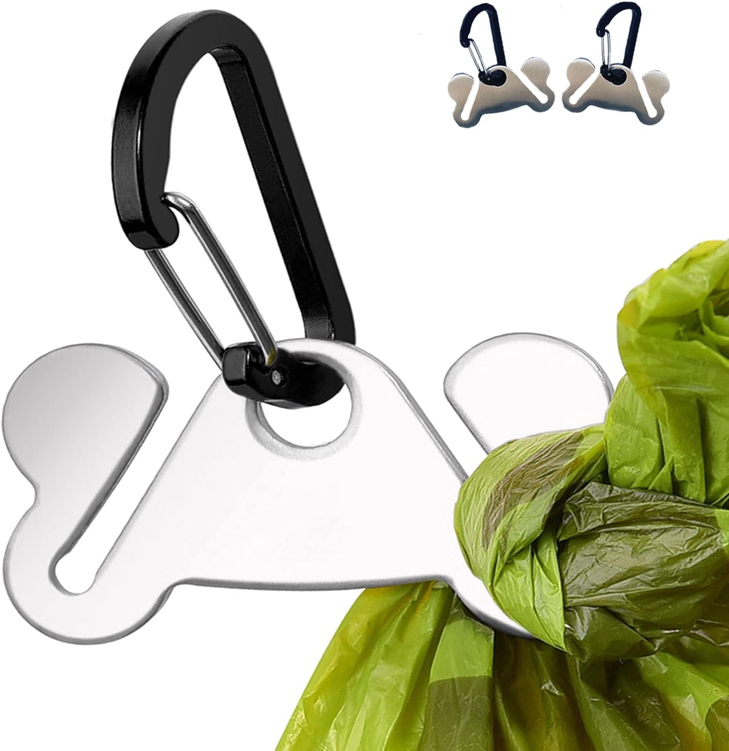 2PCS Dog Poop Bag Holder, Waste Holder for Dispenser Carrier, Hand Free ...