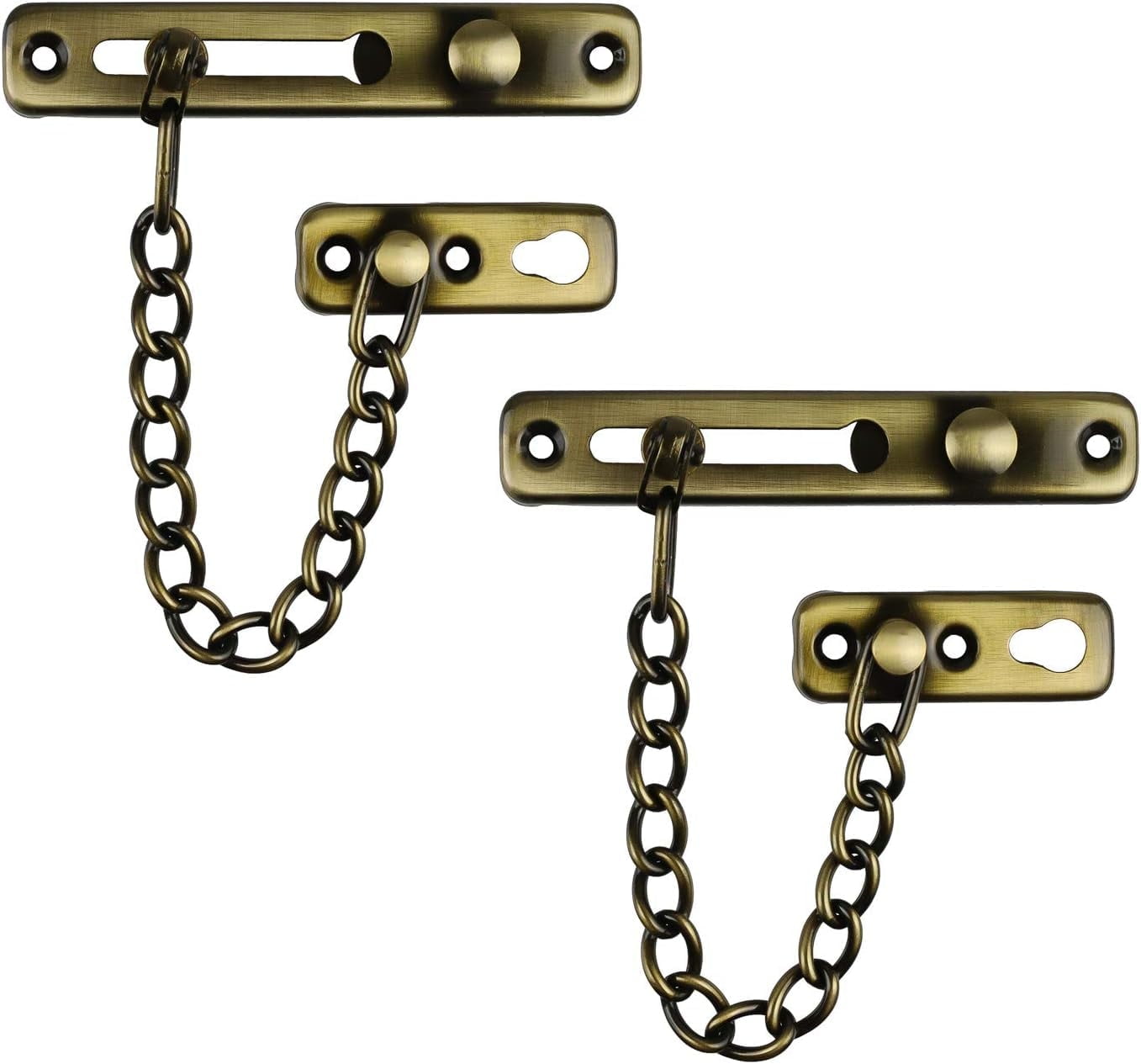 2PCS Door Chain Lock, Stainless Steel Security Chain Guard, Door Chain ...