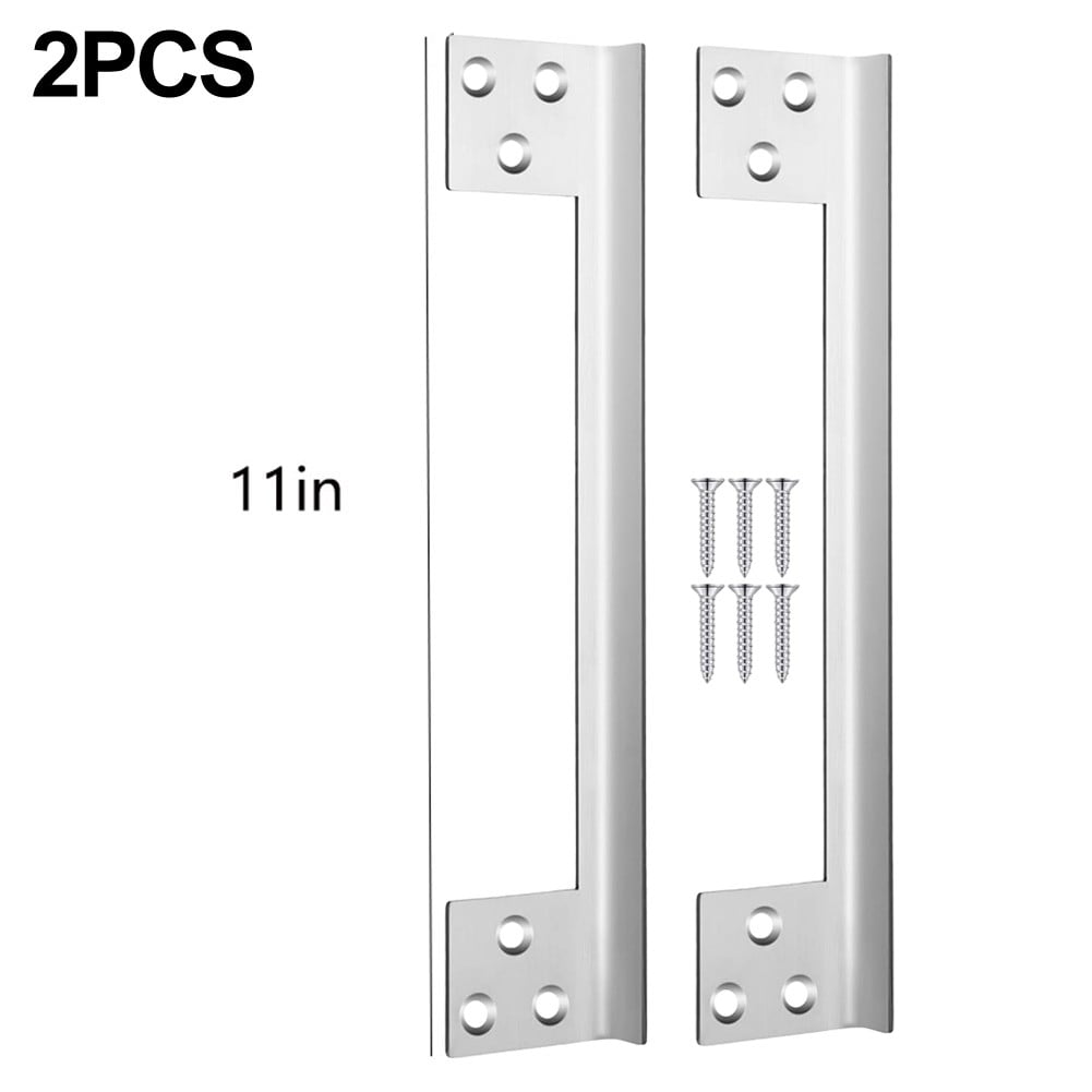2PCS Door Latch Guard Plate L Shaped Secur ity Reinforcement Striker ...