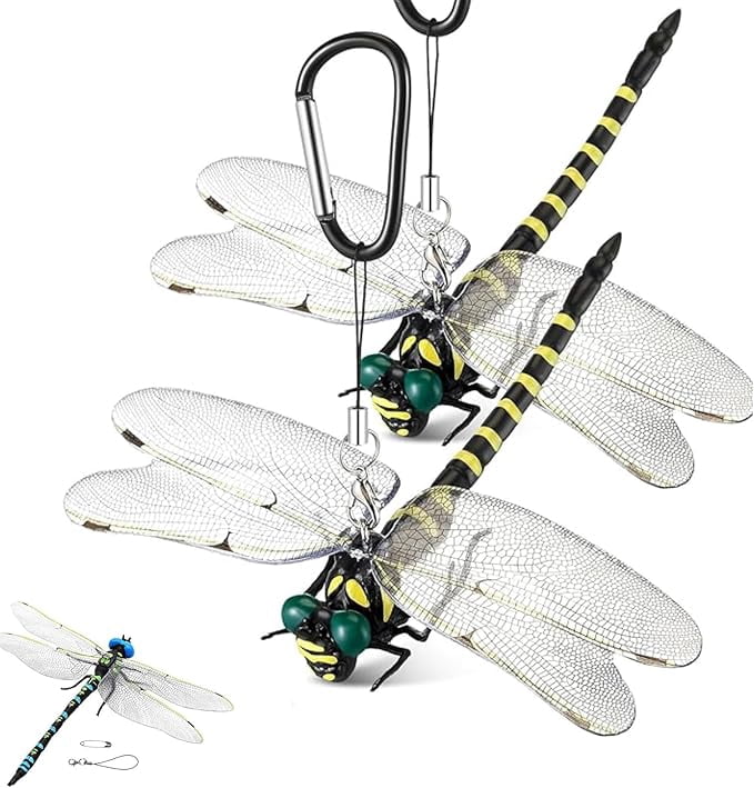 2PCS Dragonfly Hat Clip, Dragon Fly Clips for Bugs Fake Realistic ...