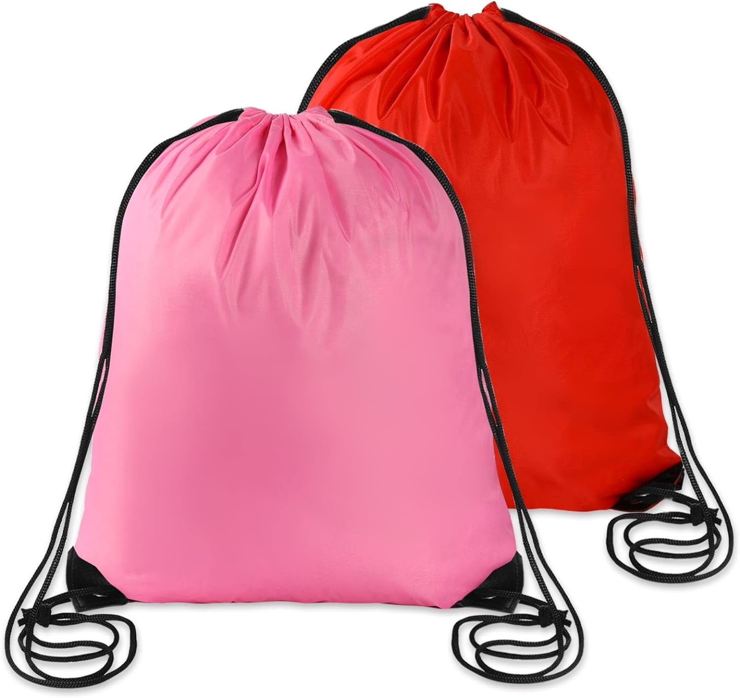 2PCS Drawstring Bags PE Bags Drawstring Gym Bag Fluorescent Green Draw ...