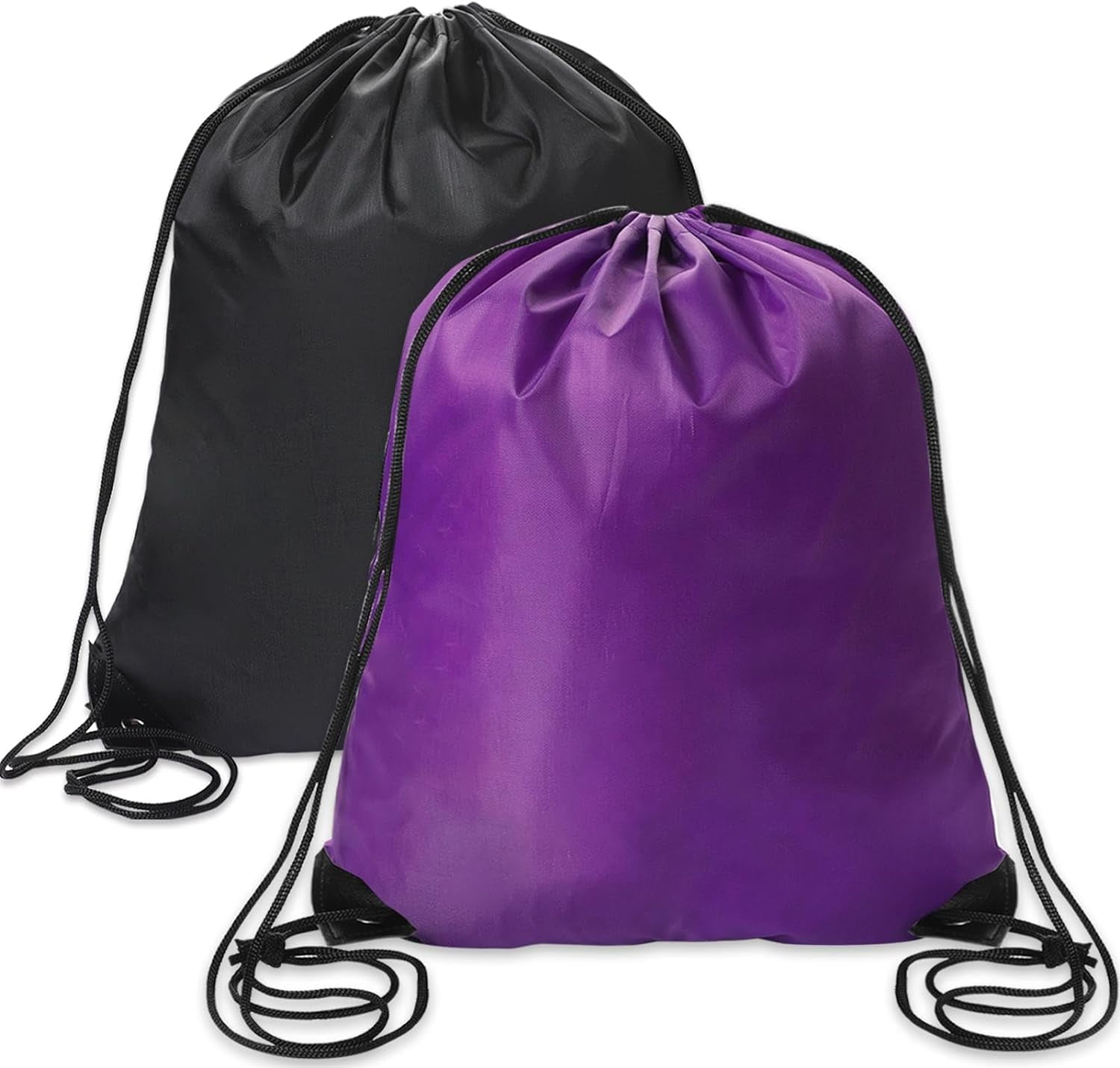 2PCS Drawstring Bags PE Bags Drawstring Gym Bag Fluorescent Green Draw ...