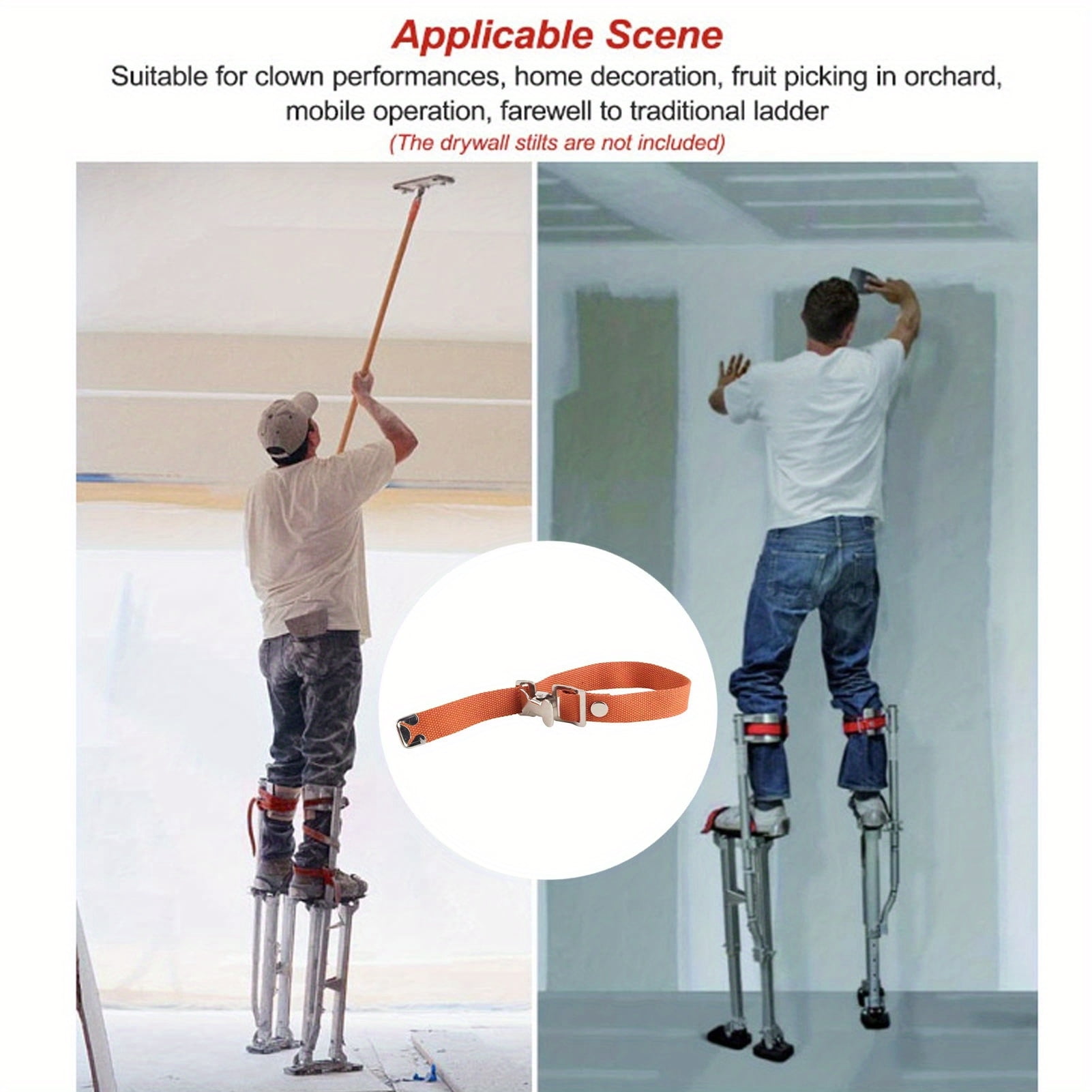 2PCS Drywall Stilts Leg Band Straps Replacement, Drywall Stilt ...