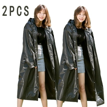 Raincoat Waterproof Rain Coat Poncho Long Rain Jackets Lightweight with ...