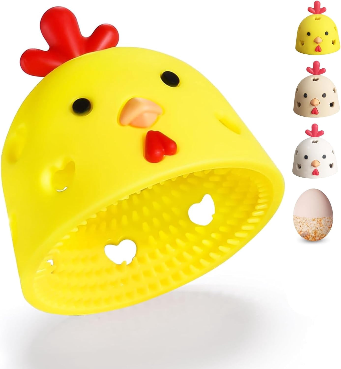 2PCS Egg Brush Cleaner, Silicone Egg Cleaner for Fresh Eggs, Funny Soft ...