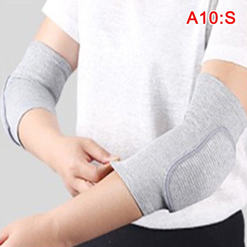 2PCS Elastic Elbow Pads Thickened Sponge Elbow Knee Protectors Guard ...