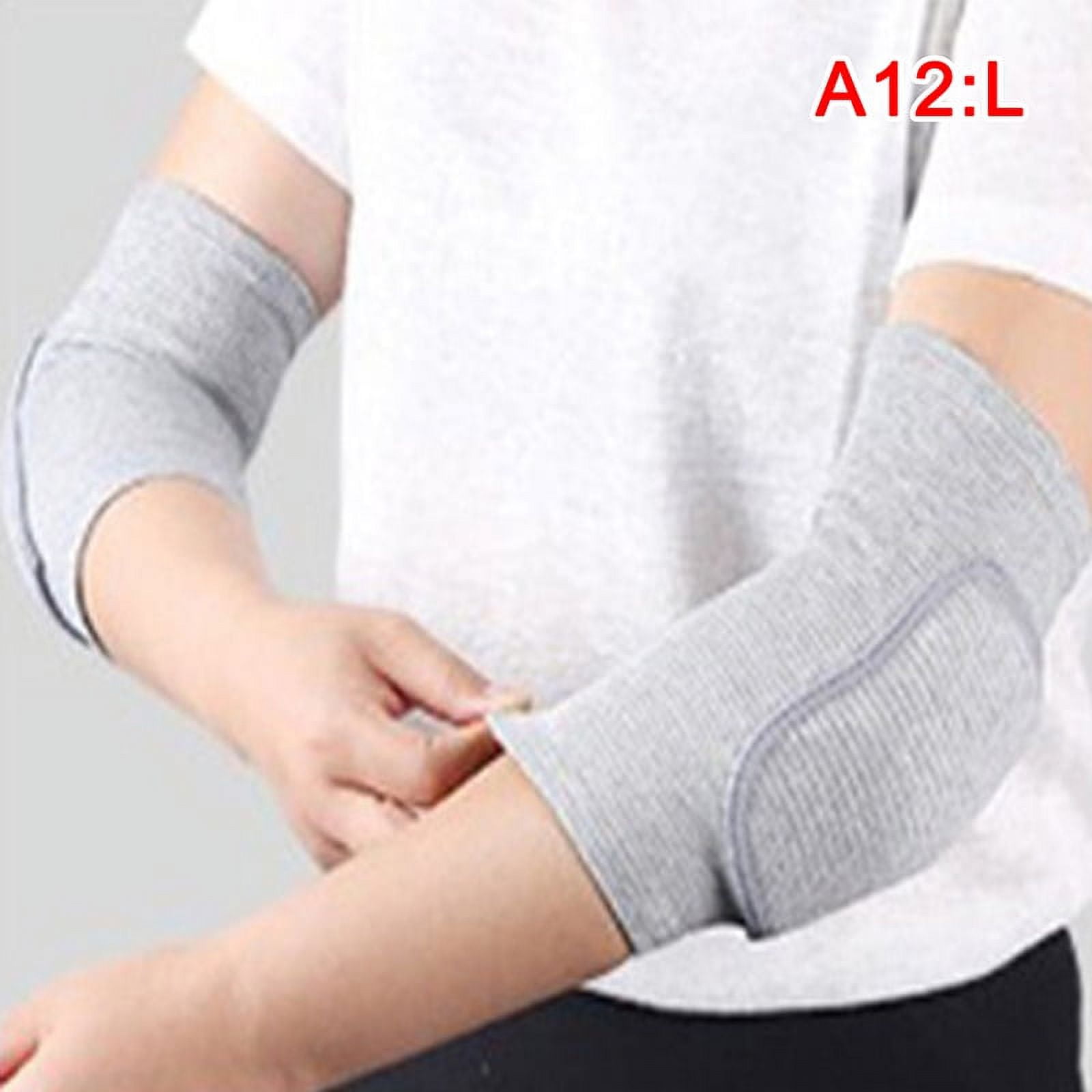 2PCS Elastic Elbow Pads Thickened Sponge Elbow Knee Protectors Guard ...